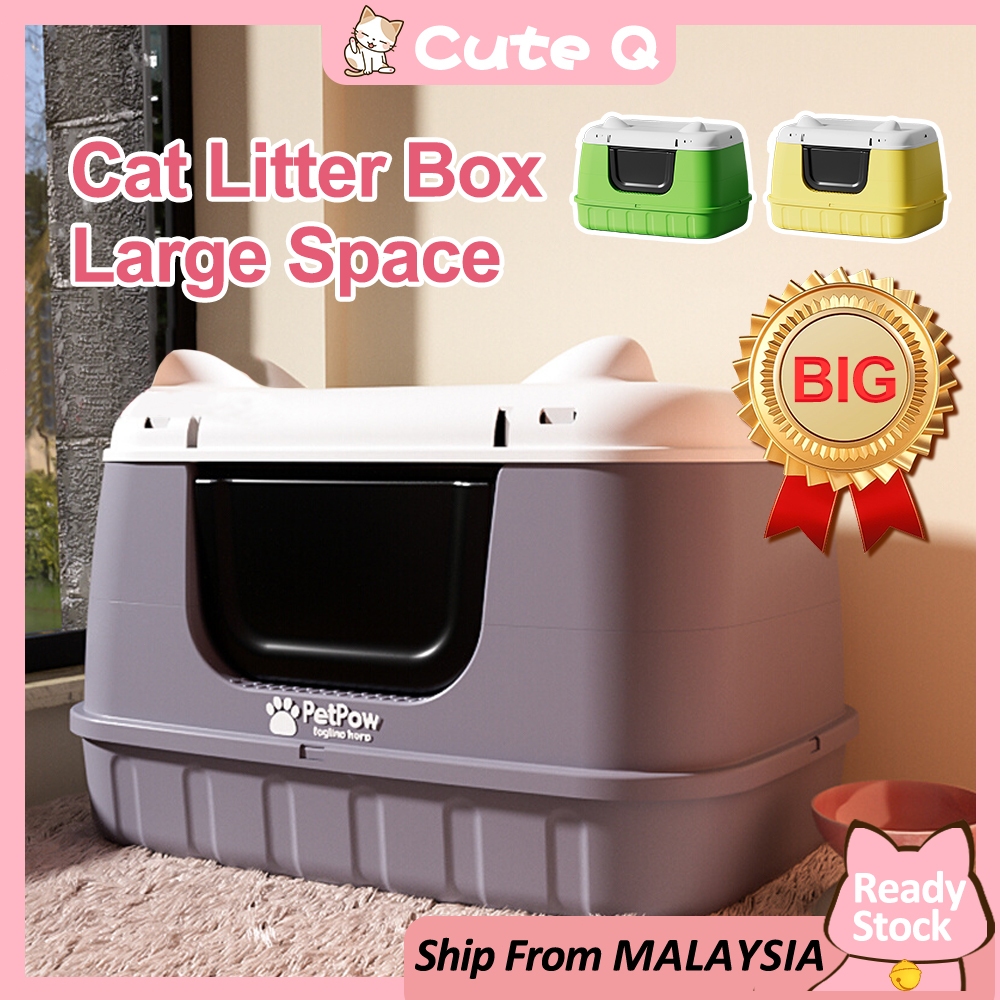 Cute Q 61CM cat litter box extra large cat toilet box bekas berak ...