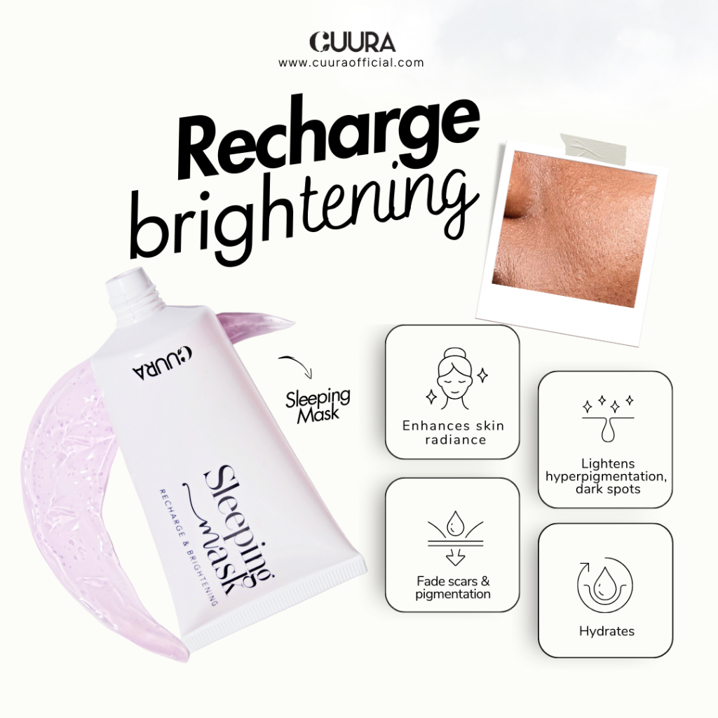 CUURA Sleeping Mask (Recharge & Brightening) Face Skincare Wajah ...