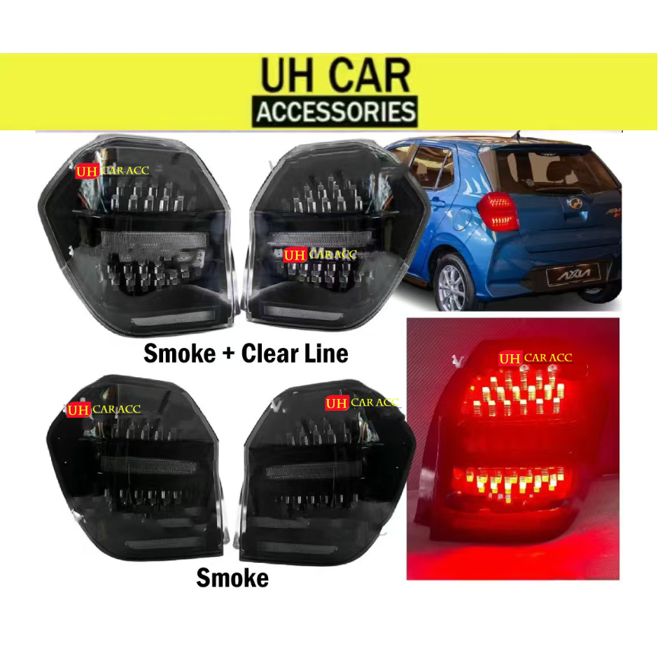 Perodua Axia 2023 - 2024 Dynamic Tail Lamp With Running Signal - Clear ...