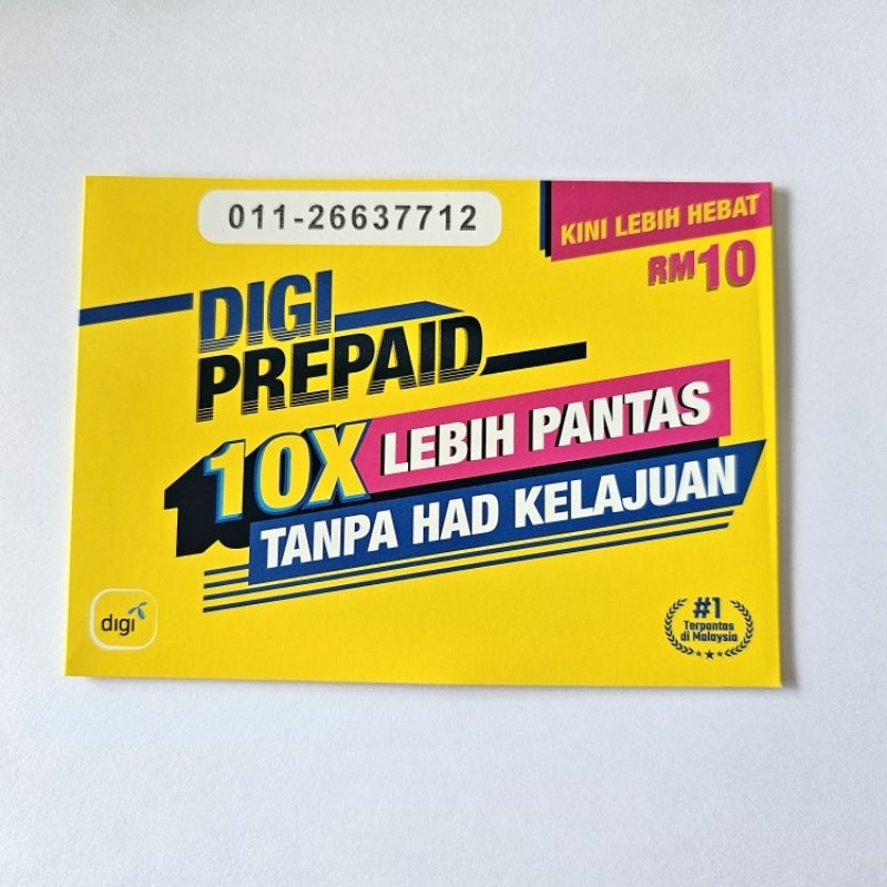 Digi SIM Card Starter Pack with 7 Days of 10GB High-Speed DATA | Shopee ...