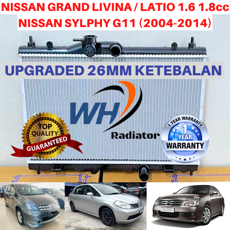 NISSAN LIVINA 1.6 1.8 / LATIO 1.6 1.8 / SYLPHY G11 (26mm)Double Layer ...