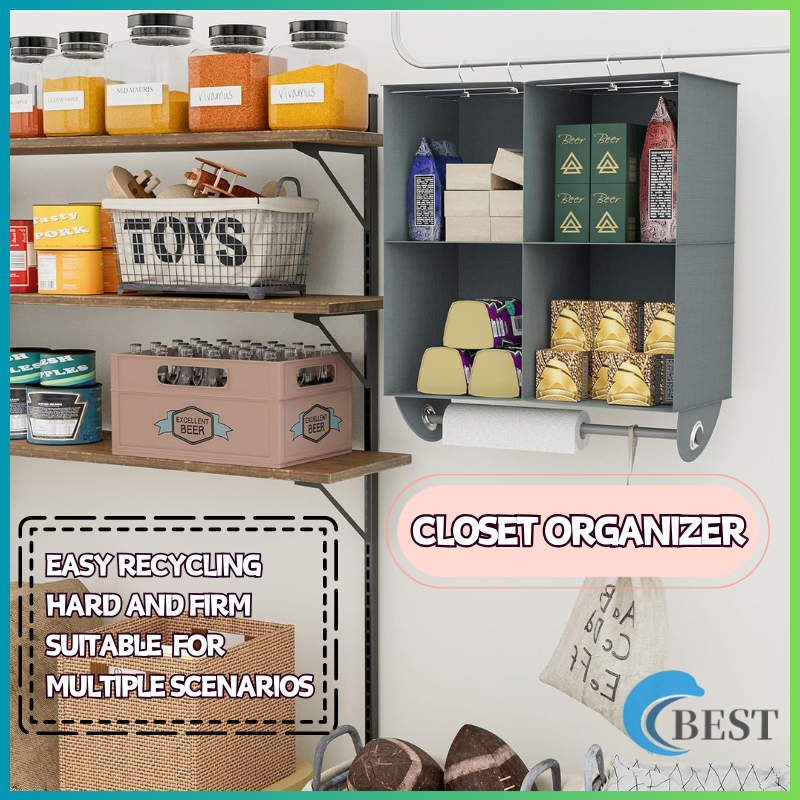 COD Clothes Organizer With Box Compartments Drawer Shelves Hanging ...