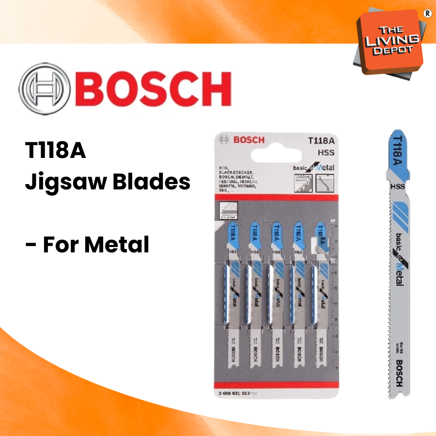 BOSCH T118A JIGSAW BLADES FOR METAL (1PC) - 2608631013 | Shopee Malaysia