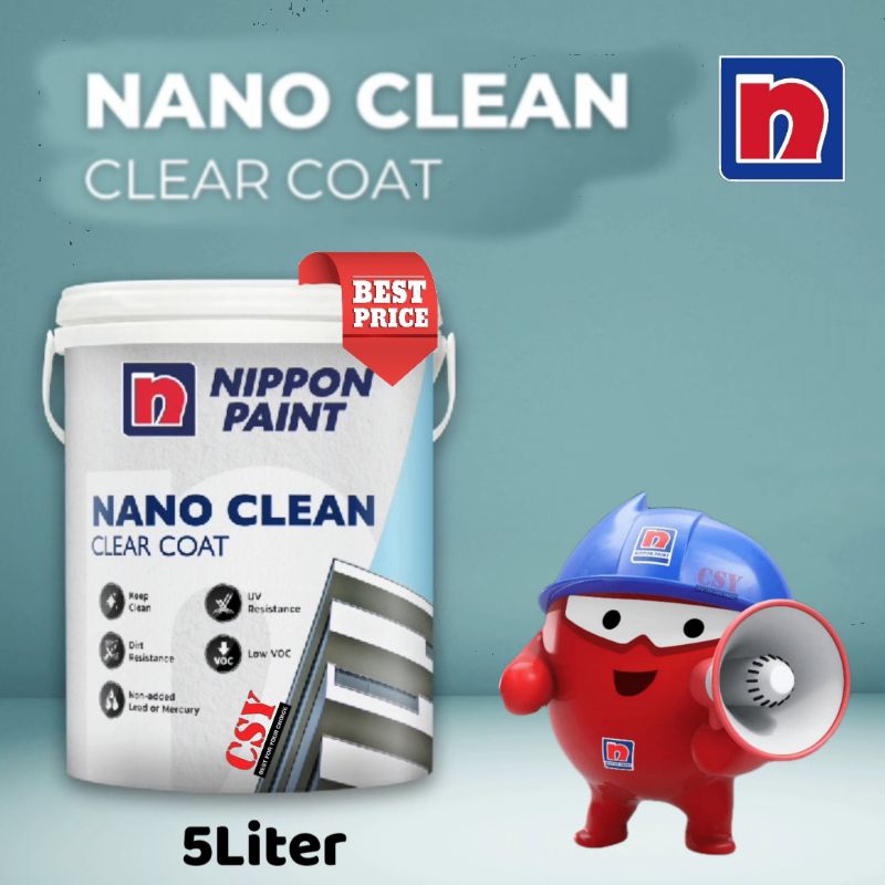 NIPPON PAINT Nano Clean Clear Coat 5LITER | Shopee Malaysia