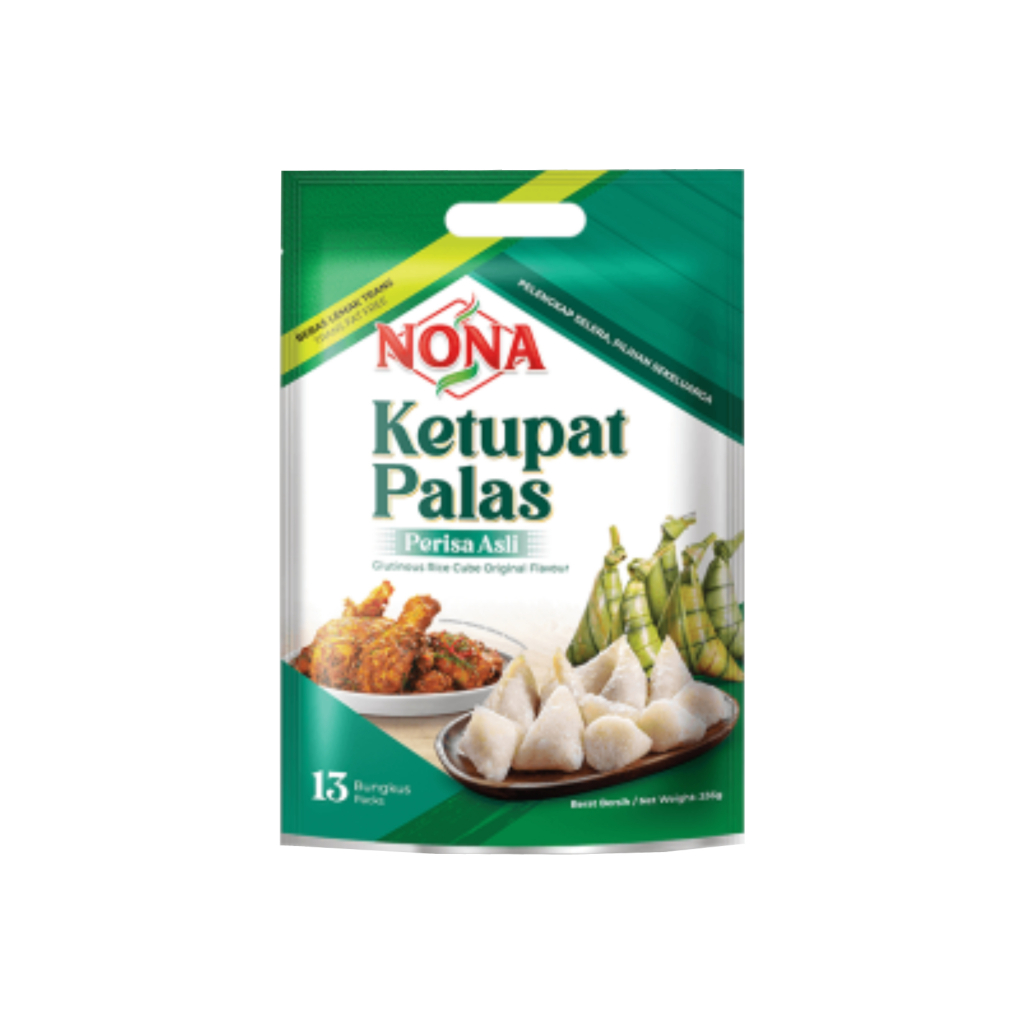 Nona Ketupat Palas Perisa Asli Glutinous Rice Cube 13's (336g) | Shopee ...