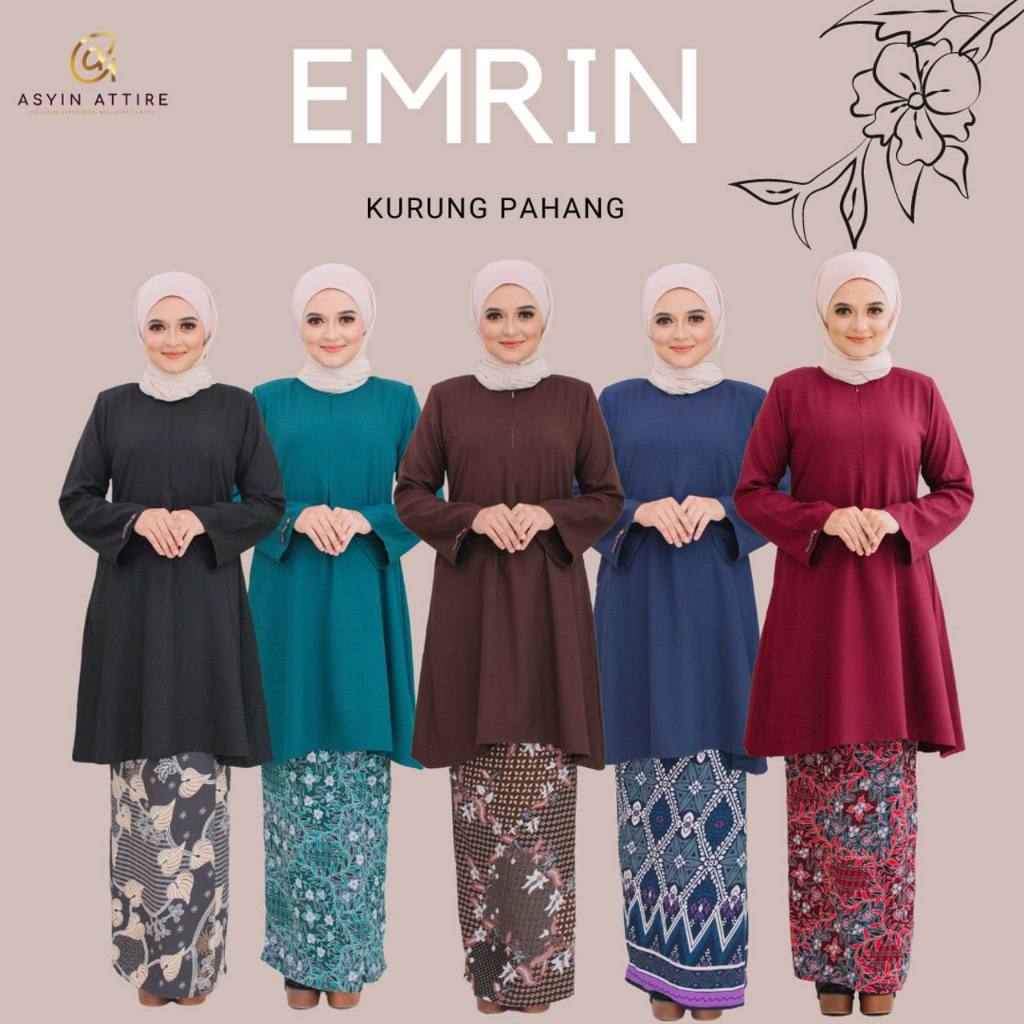KURUNG PAHANG EMRIN BAJU KURUNG PAHANG BERCORAK BATIK | Shopee Malaysia