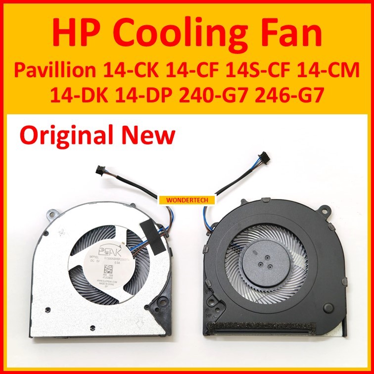 HP Pavillion 14-CK 14-CF 14S-CF 14-CM 14-DK 14-DP 240-G7 240-G8 245-G8 246-G7 CPU Cooling Fan ...