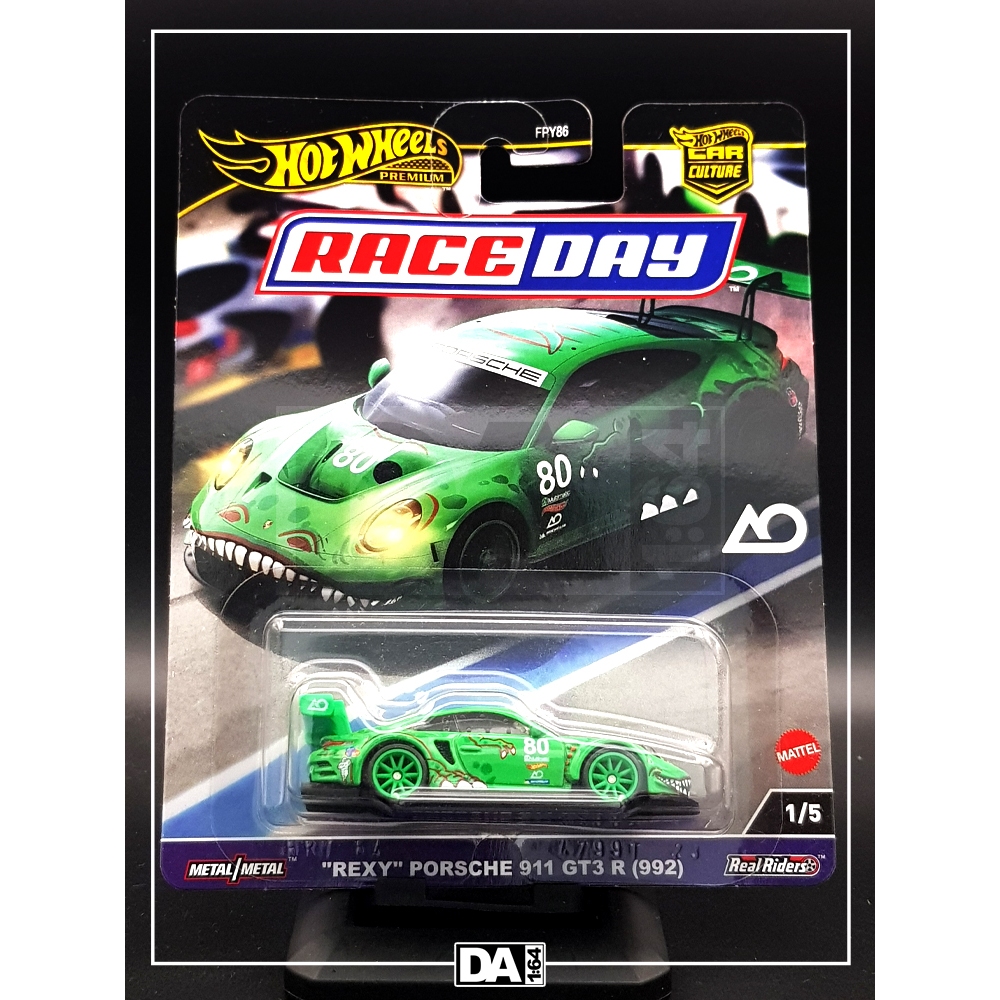 HOT WHEELS Race Day-"REXY" PORSCHE 911 GT3 R (992) AO RACING with ...
