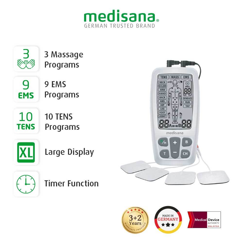 Medisana TT200 3-in-1 Electro Therapy Device TENS EMS Massage / Alat ...