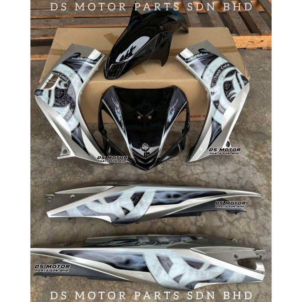 COVER SET LC135 V1 SILVER BATIK SPECIAL CUSTOM EDITION | Shopee Malaysia