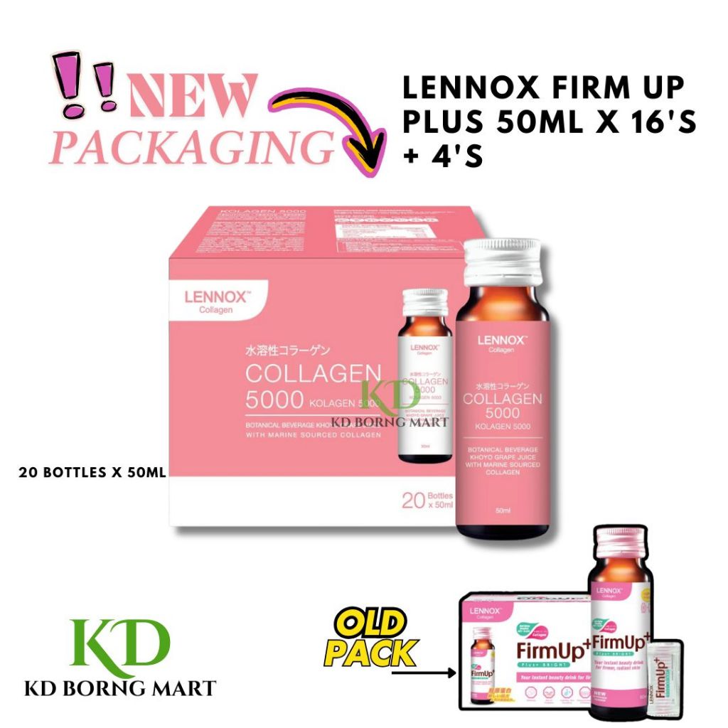 [NEW PACKAGING!] Lennox Firm Up Plus 50ml x 16's + 4's | Shopee Malaysia