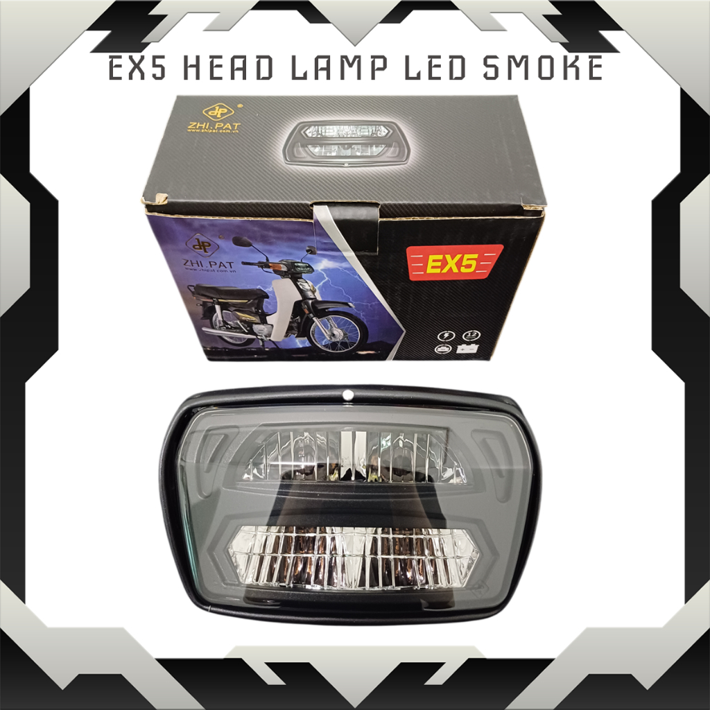 HONDA EX5 LAMPU DEPAN HEADLAMP HEAD LIGHT Unit Assy DC 12V SMOKE LED ...