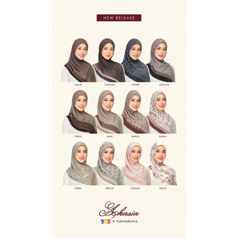 Tudung RUFFLE x AKASIA TV3 | Shopee Malaysia