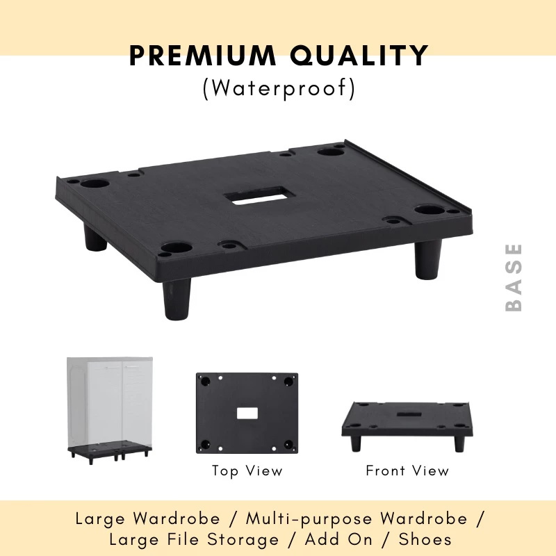 OPTIMUS Waterproof Premium PVC Plastic Base For Cabinet Wardrobe Loker ...