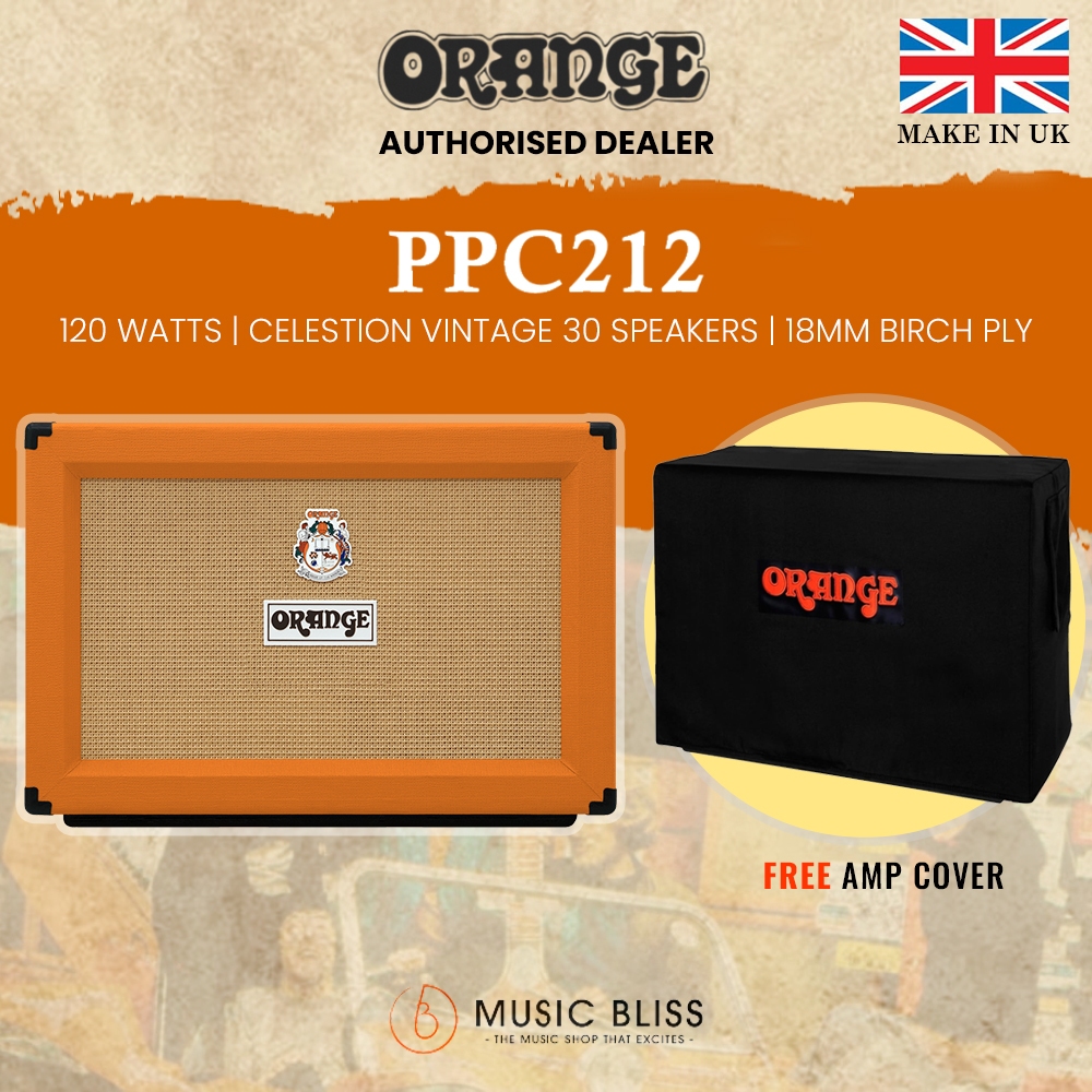 Orange PPC212 - 120-watt 2x12" Cabinet - Orange (Made in UK) | Shopee ...