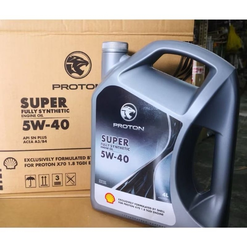 [SHELL FOR PROTON] PROTON 5W-40 FULLY Synthetic Engine Oil (4L ...