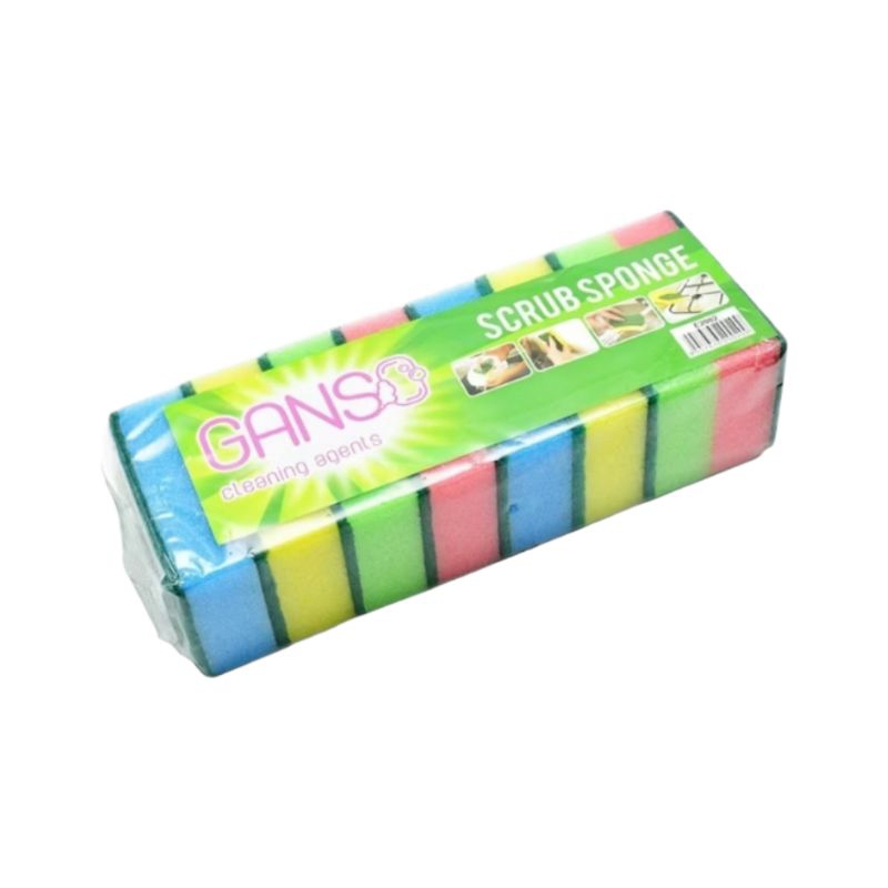 Sponge Pencuci Pinggan Ganso All-Purpose Scouring Pad with Sponge (8pcs ...
