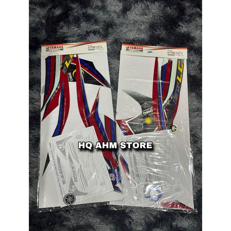 LC V8 135 Fi MRO 🇲🇾 STRIPE STICKER COVER SET HLY ORIGINAL 💯🔥 | Shopee ...