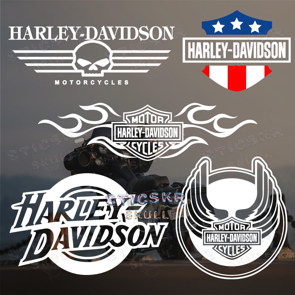 Harley Davidson Motorcycle Sticker Fuel Tank Vinyl Decals Road King ...