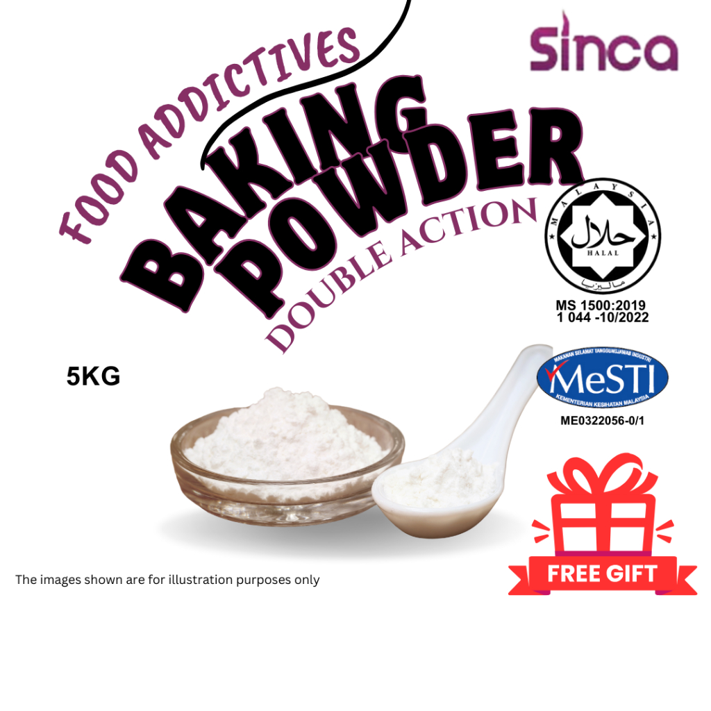Serbuk Penaik Berganda / Baking Powder Double Action SF002 5kg Gred ...