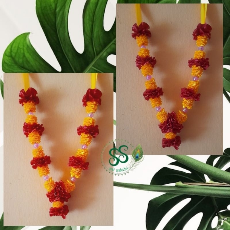 Artificial Garland For Idol Frame and statue/Deepavali Flower ...
