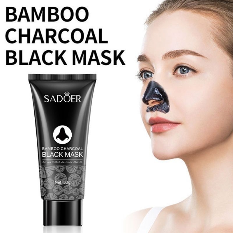 Bamboo Charcoal Blackhead Nasal Mask Black Masker Muka Hidung Bintik ...