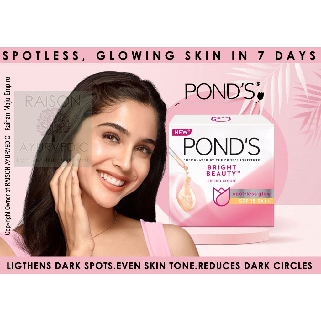PONDS WHITE CREAM Anti-Spot Fairness Day Cream Sun Protection SPF PA++ ...
