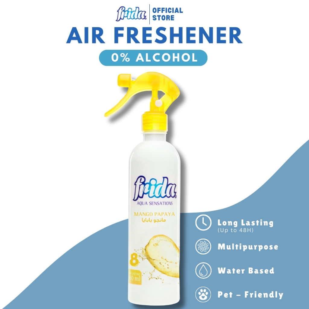 Frida 48H Air Freshener Mango Papaya [460ml] 0% Alcohol Pet-Friendly ...