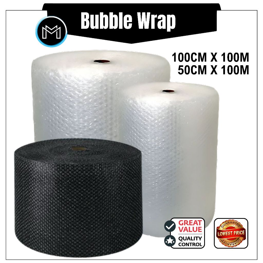 BUBBLE WRAP SINGLE BUBBLE WRAP DOUBLE LAYER PACKING( 50cm100cm x100m ...