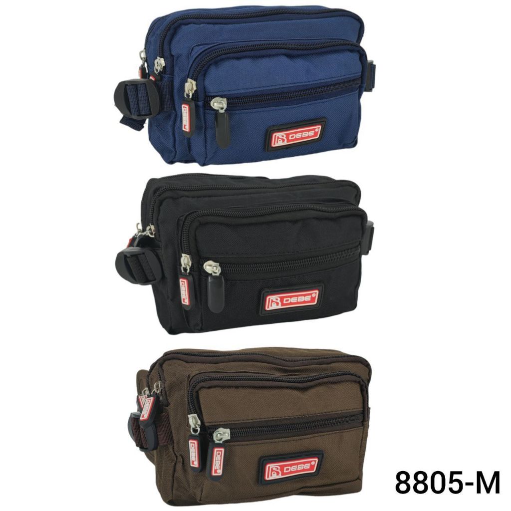 GIVI Canvas Sling Bag Waist Bag POUCH BAG MULTI ZIPS/GIVI BEG PINGGANG ...