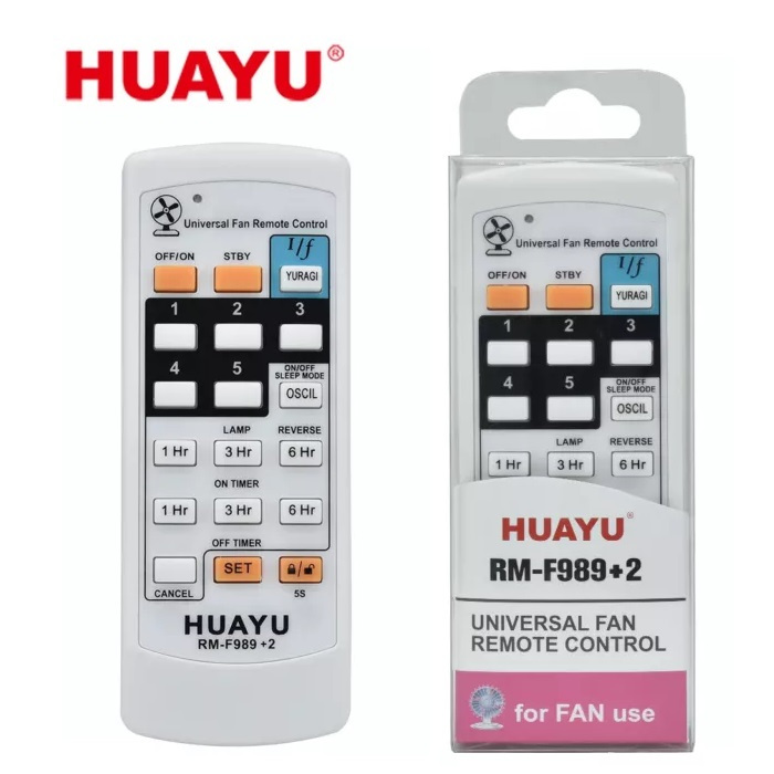 HUAYU RM-F989+2 Fan Universal Remote Control | Shopee Malaysia