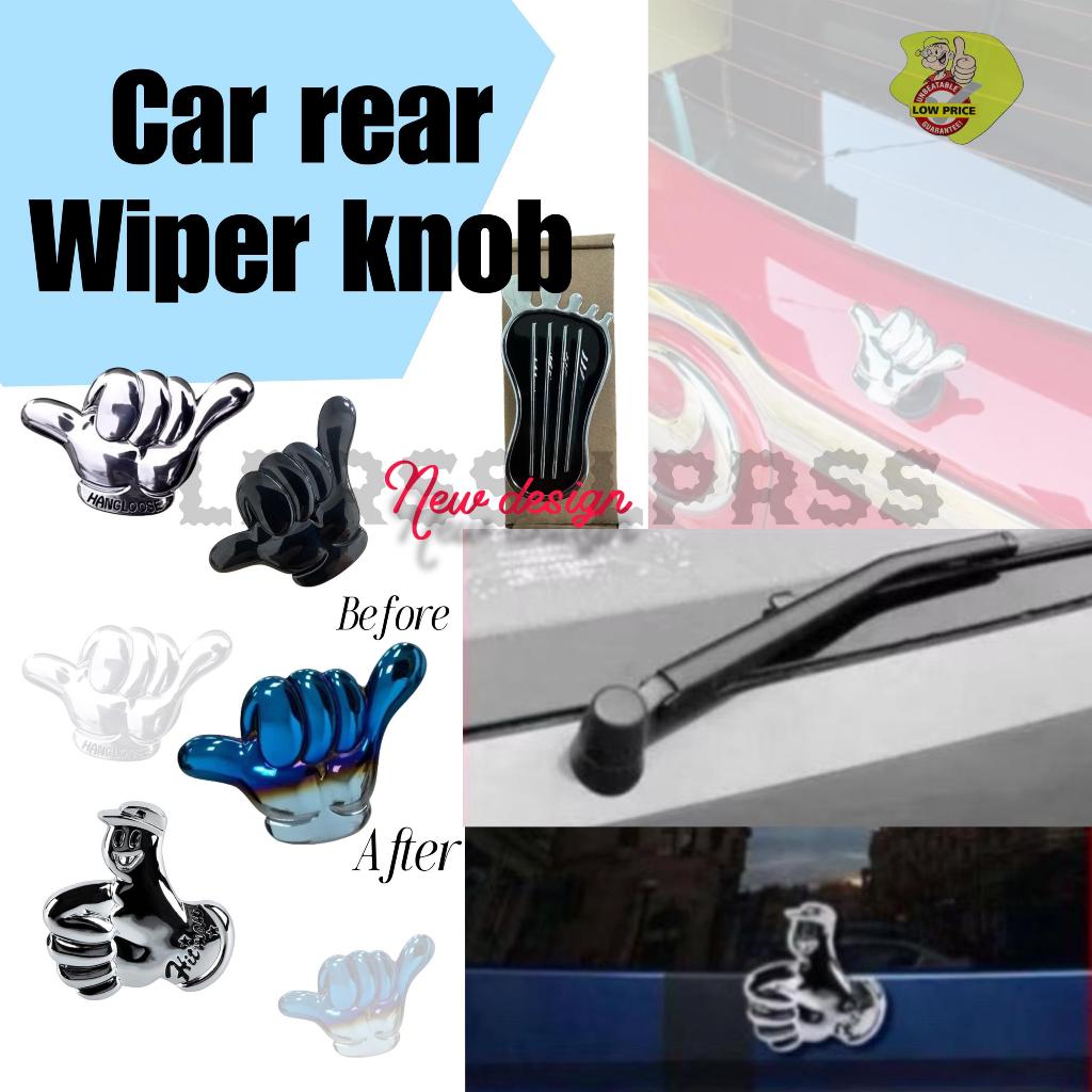 Rear Wiper Knob Glanz Hitman Hangloose Chrome Wiper Hat universal jazz ...