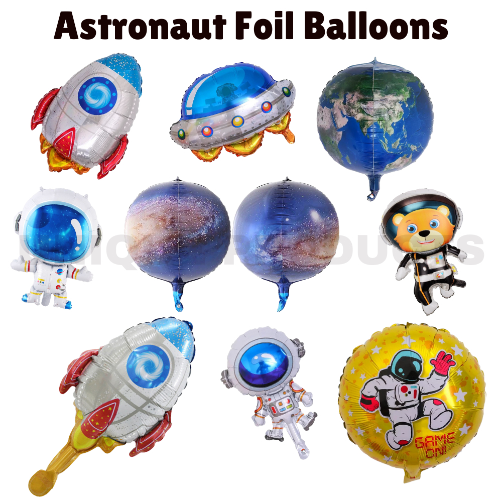 NASA Angkasawan Bumi Space Astronaut Rocket Ship Foil Balloons Balloon ...