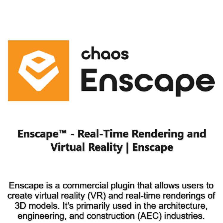 SketchUp | Plugins | Enscape 3D v4 Rendering Architectural ...