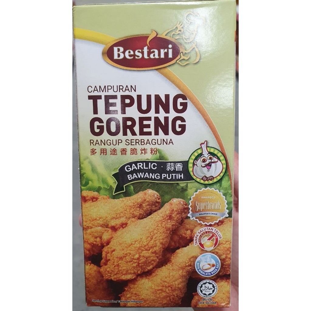 Bestari Fried Chicken Coating Garlic Tepung Ayam Goreng Bawang Putih ...