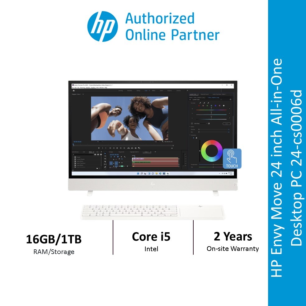 HP Envy Move 24 inch All-in-One Desktop PC 24-cs0006d/Intel Core i5 ...