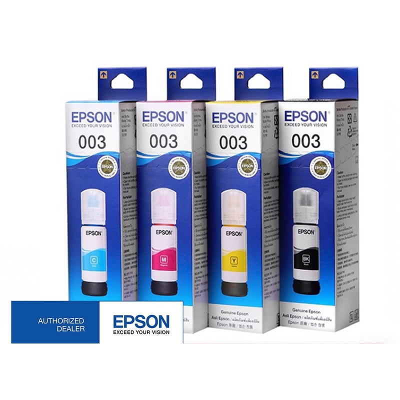 ORIGINAL EPSON 003 T003 FOR PRINTER l3210 l3250 l3256 ink L1110 / L3100 ...