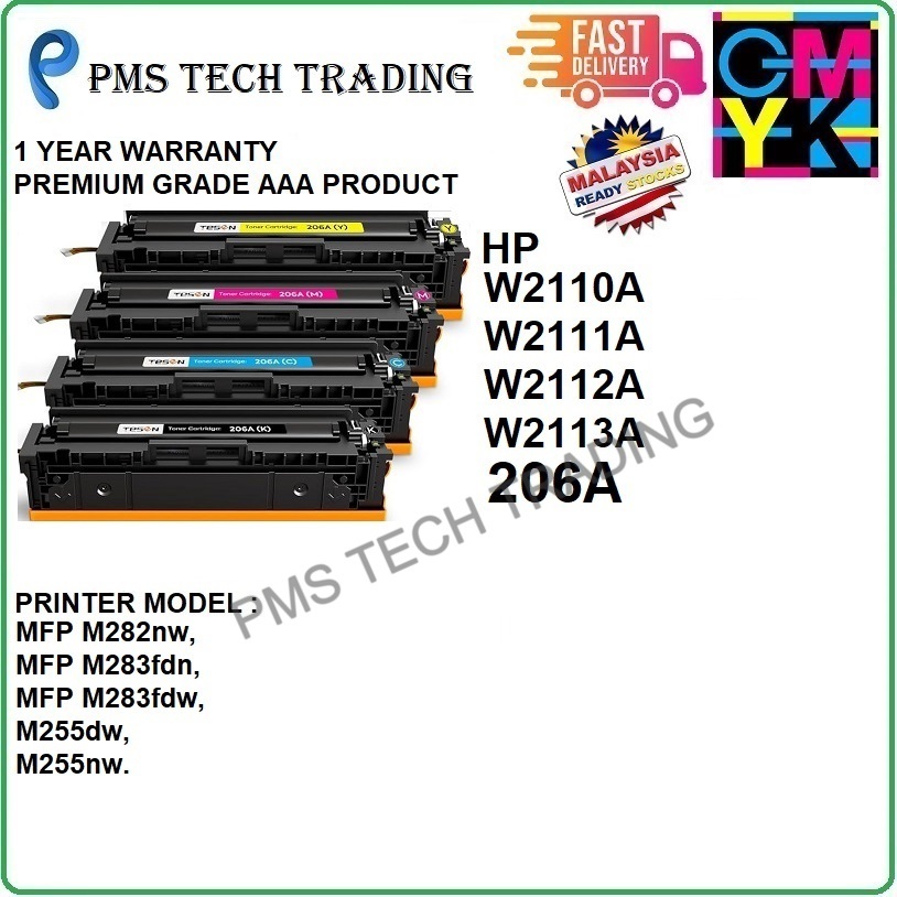 Compatible to HP 206A W2110A W2111A W2112A W2113A W2110X W2112X W2113X ...