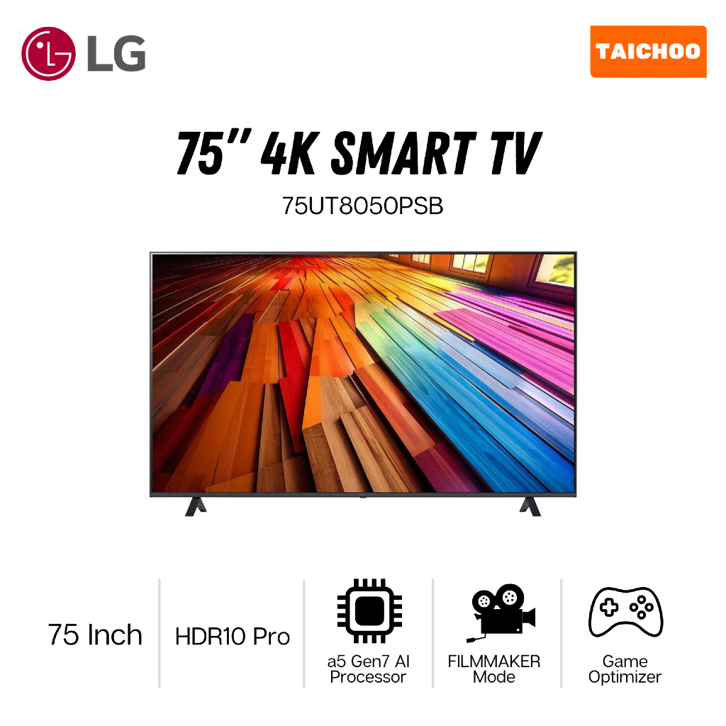 LG 75” 4K SMART TV 75UT8050PSB | Shopee Malaysia