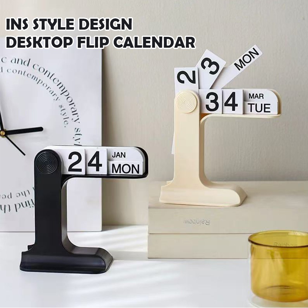 Unique Design Flip Calendar Modern Page-turning Desktop Calendar Daily ...