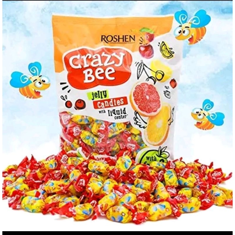 Roshen Crazy Bee Fruity Gummy Candy (1kg / 500gm 200gm) | Shopee Malaysia