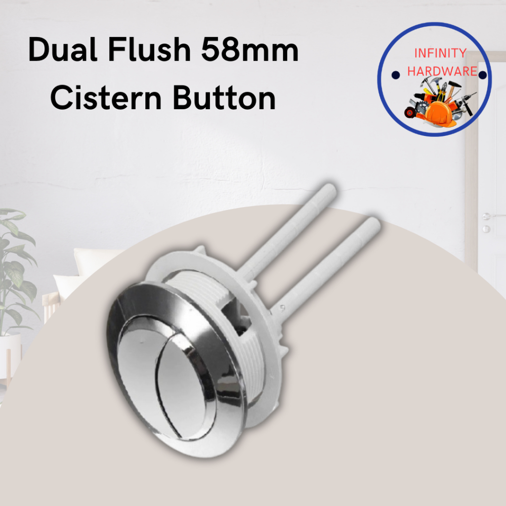 Dual Flush 58mm Toilet Tank Push Button Cistern Flush Button ...
