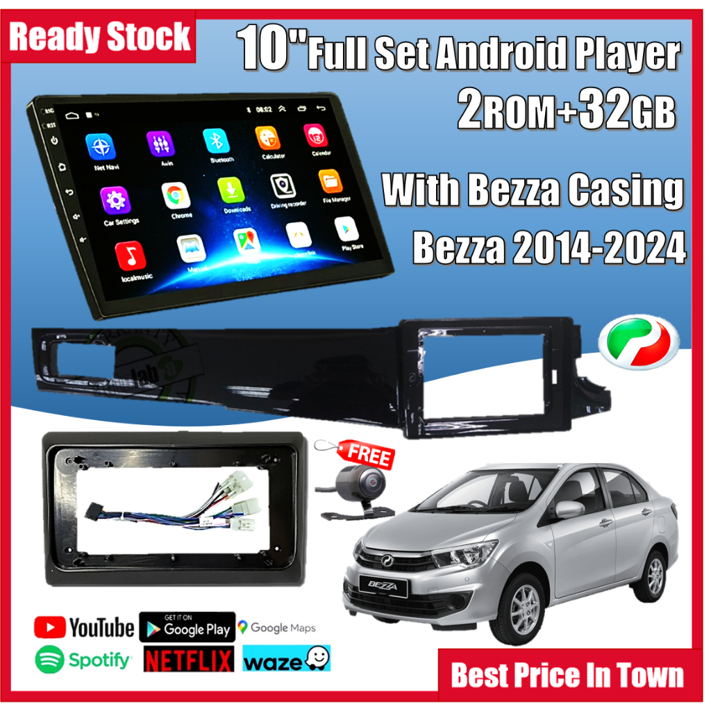 Perodua Bezza 2014-2024 10" Android Player Car Player IPS Screen 2Ram ...