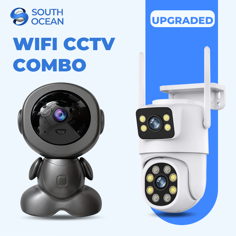 Southocean Brand Box Smart Robot CCTV + Dual Lens CCTV 2 In 1 Combo ...