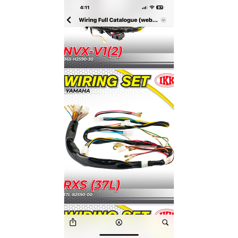 YAMAHA RXS SERIES/RXZ SERIES HARNESS WIRING | Shopee Malaysia