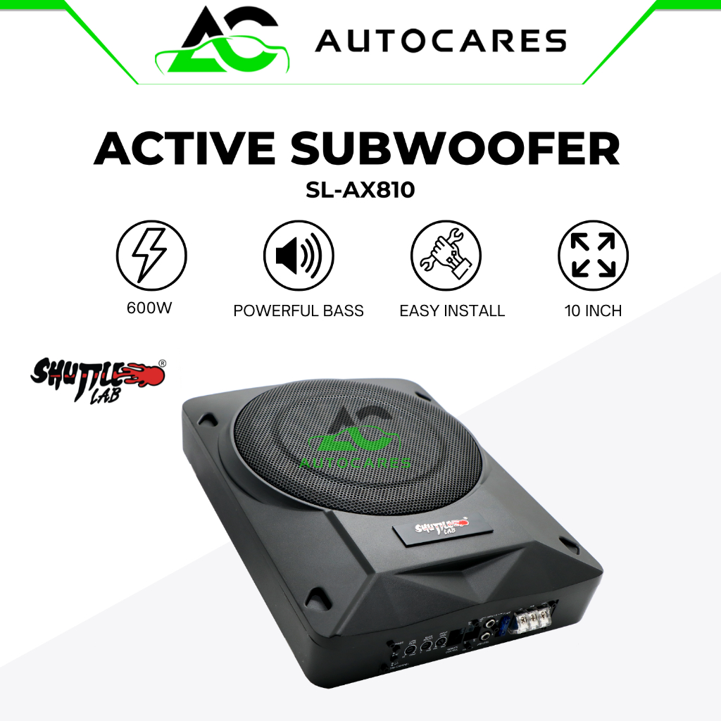 SHUTTLE LAB Subwoofer Underseat 10inch Car Under seat Subwoofer 10 ...