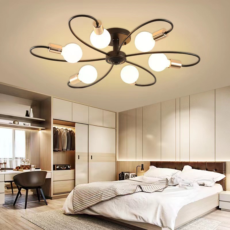 LED Ceiling Lamp Nordic Ceiling Lights Chandeliers Lampu Ceiling Flower ...