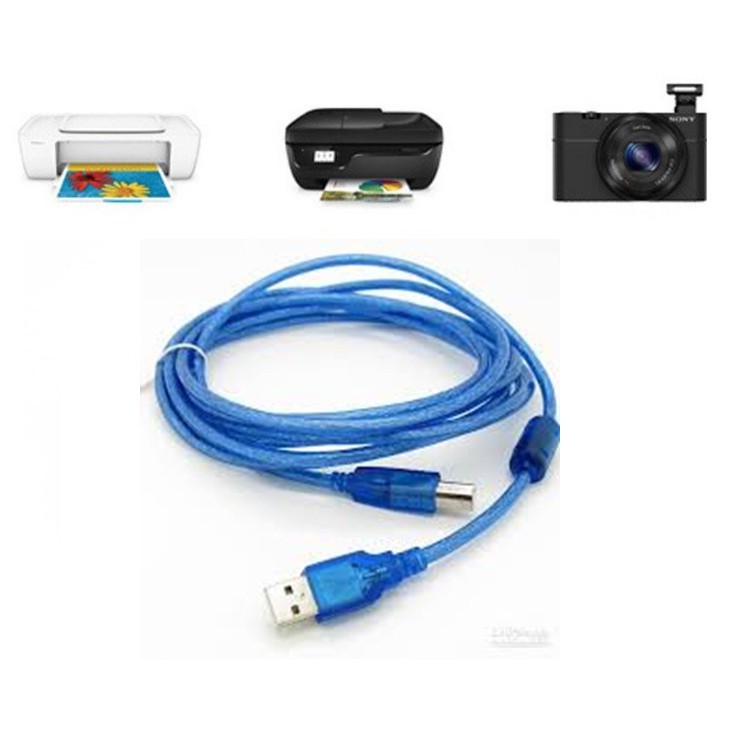 1.5M USB 2.0 Printer Cable Type A Male to Type B Male Printer | Shopee ...