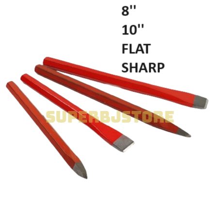 8", 10" POINT FLAT CONCRETE BUILDER METAL PAHAT KONKRIT CHISEL / PAHAT ...