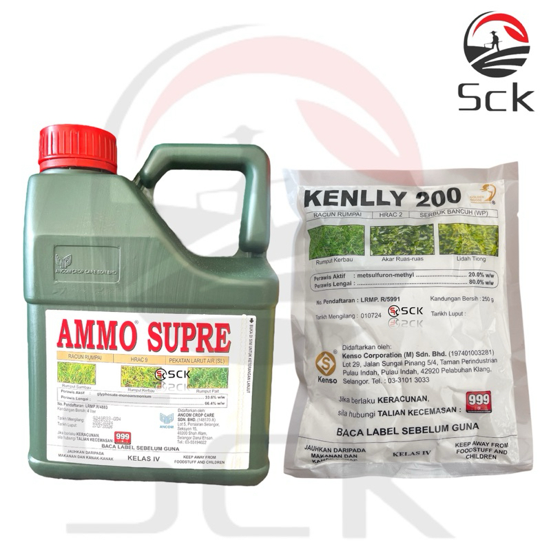 (SET)Ammo Supre 4L + kenlly200 250g|Racun Rumput Lalang&Rumput |Racun ...